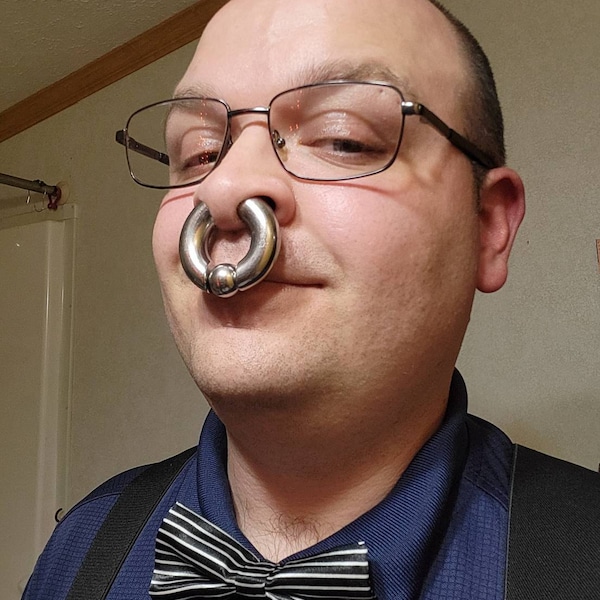 Prince Albert Piercing Easy Fit 43mm Diameter X Large Heavy Gauge BCR ...