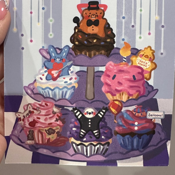 Fnaf Inspired Cookies Sticker Pack Chibi Fnaf Stickers Cute Fnaf Freddy ...