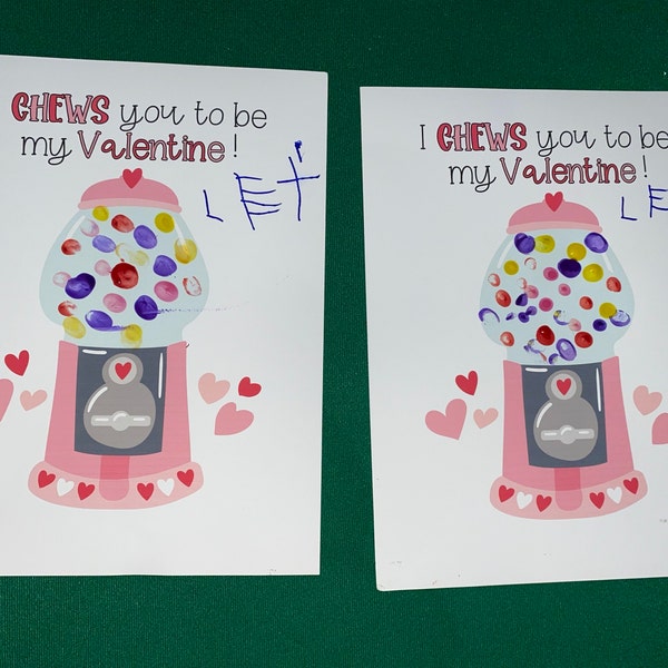 PRINTABLE Valentines Day Handprint Art Craft for Kids, Keepsake Art ...