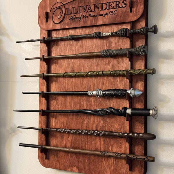 Wand Display Case, Wand Holder Wall Mount, Wand Stand for Wall, Wizard ...