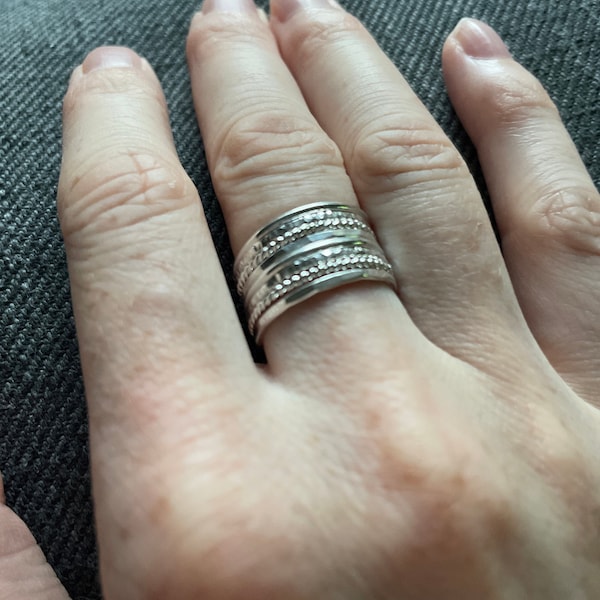Sterling Silver Stacking Ring Set // Set of 8 Sterling Silver Stacking ...