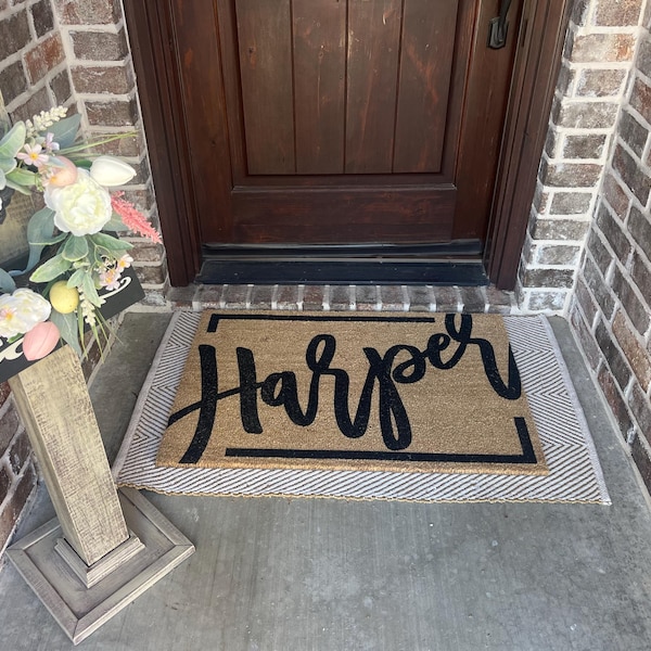 Extra Large Personalized Name Doormat,large Last Name Personalized ...