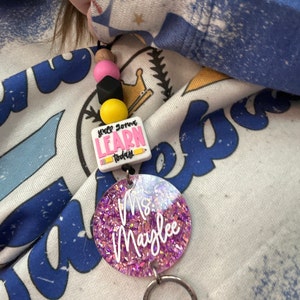 Groovy Sparkly Lanyard Personalized Lanyard for Badge 80's Lanyard ...