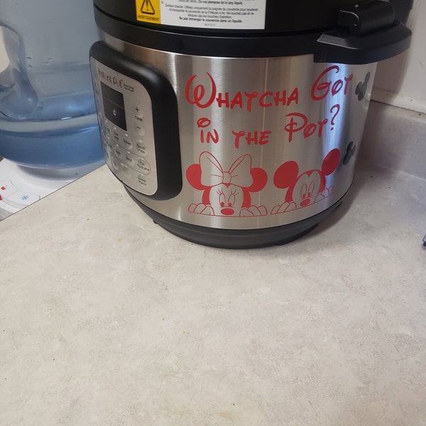 Whatcha Got in Pot, Mickey, Minnie, Disney, Instant Pot Decals, Instant ...