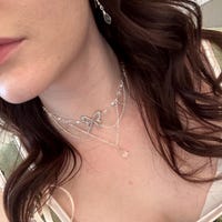 Handmade Dainty Delicate Ethereal Fairy Elegant Silver Blue & Pearl ...