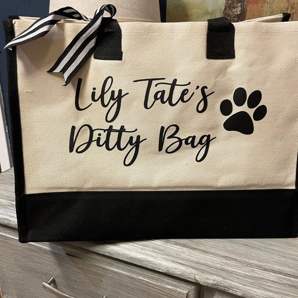 Custom Tote Bags, Beach Tote Bag, Personalized 4 Favorite Things Bag ...