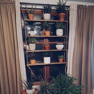 CUSTOM / Cedar / Rope / Hardware / Minimalist / Hanging Shelf - Etsy