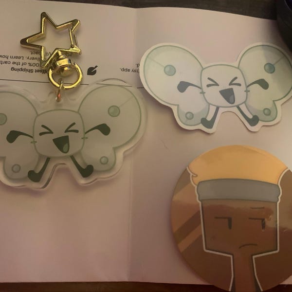 One Double-sided Keychain - BFDI: TPOT - Object Show - Etsy