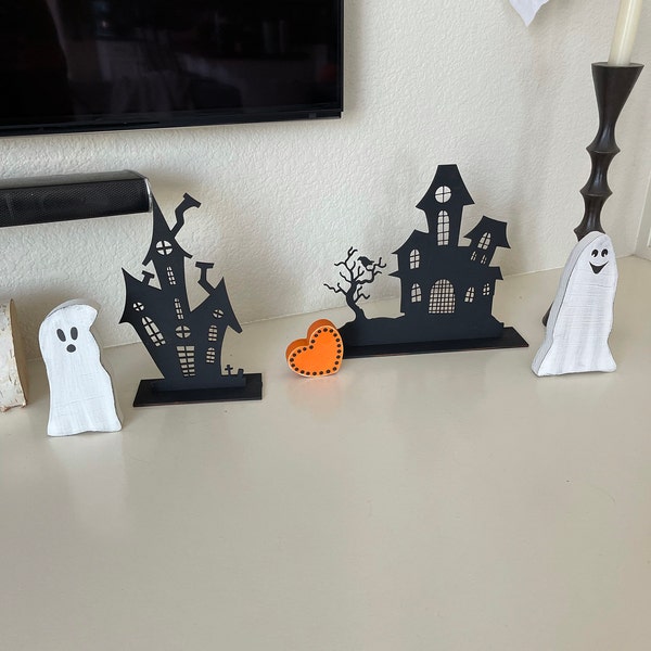 Ghost Trio, Wood Ghost Set of 3, Ghosts, Halloween Decor, Halloween ...