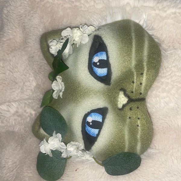 Therian Mask & MATCHING TAIL Gray Cat Mask Lynx Bobcat Wildcat - Etsy