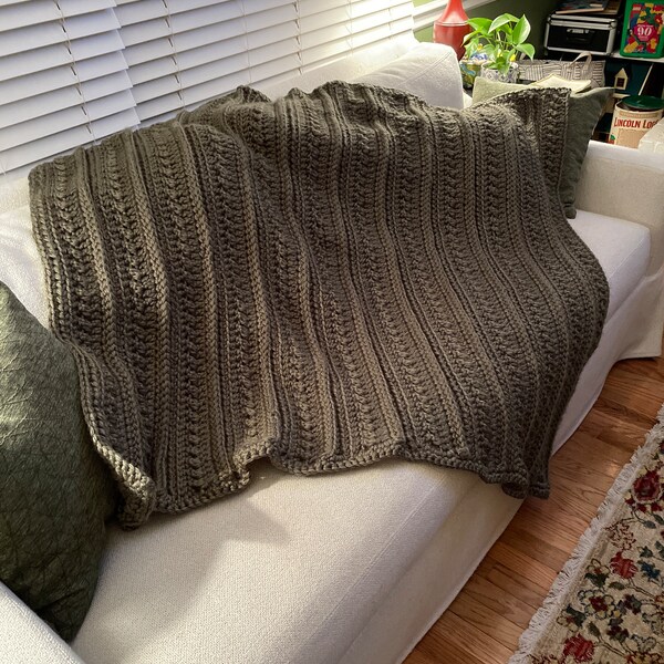 Colorado Throw Blanket Crochet Pattern, Crocheted Blanket Pattern ...