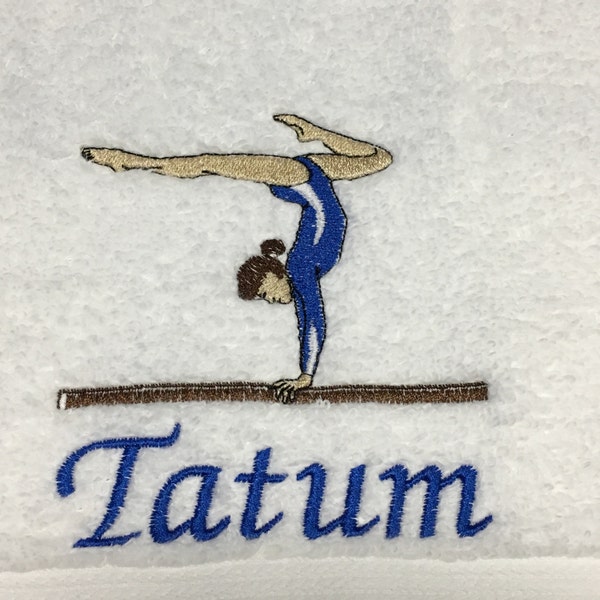 Gymnast Girl Embroidery Design. Machine Embroidery Design. Balance Beam ...