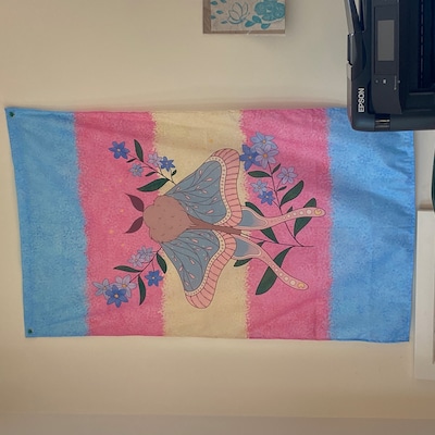 Cottagecore Aesthetic Asexual Pride Moth Flag Ace Flag Pride Flag - Etsy