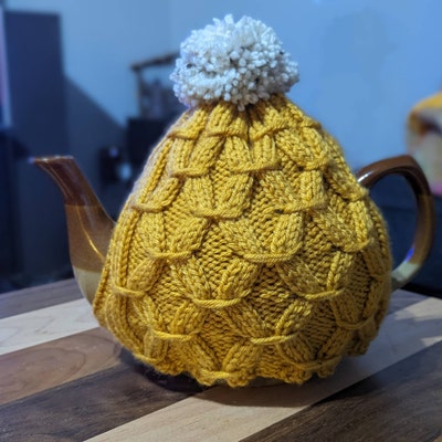 Traditional Style Hand Knitted Tea Cosy Small & Medium Sizes Available ...