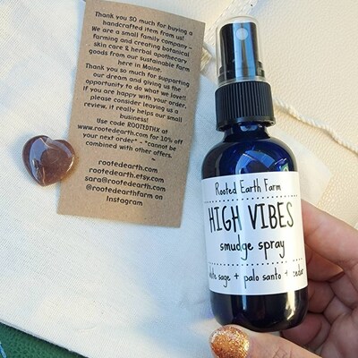 Palo Santo, Smudge Spray, High Vibes Smudge Spray, Liquid Smudge, Air ...