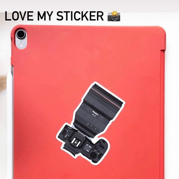 Canon EOS R6 + RF 85mm, Camera Sticker for Laptop, Photography Sticker ...