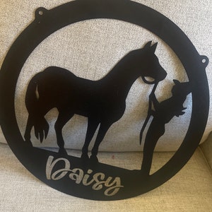 Personalized Metal Swirl Circle Monogram Sign, Wedding Gift. Family ...