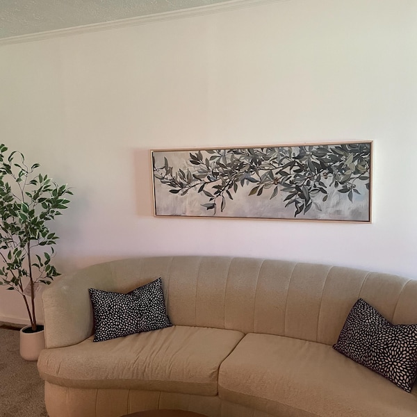 Vintage Spring Meadow Forest Landscape Wall Art, Long Horizontal ...