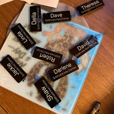 SET OF 10 Name Tag Sublimation Blank, Sublimation Blank, Name Tag Blank ...