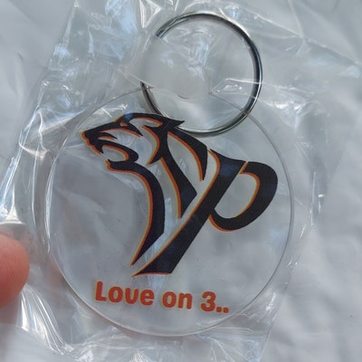 Custom Printed Logo Keychains Custom Acrylic Keychain - Etsy