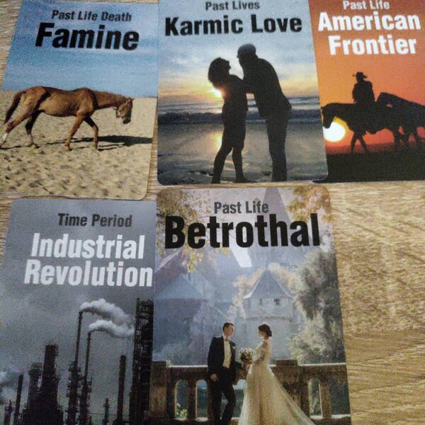 Past Life Oracle Deck Set With Travel Bag - Etsy