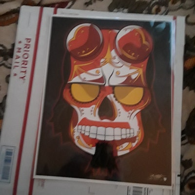 Hellboy Sugar Skull Print 11x14 Print - Etsy