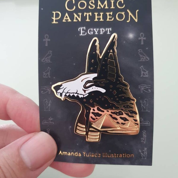 Anubis Enamel Pin - Cosmic Pantheon Egypt, Egyptian Gods, Egyptian ...