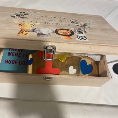 Baby Shower Box, Personalised Pregnancy Keepsake Box, Keepsake for ...