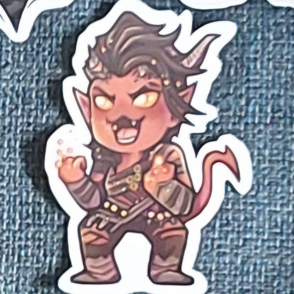 Astarion Clear Vinyl Sticker Baldur's Gate 3 Inspired - Etsy UK