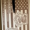 Custom Military Flag Plaque - Personalized Wood Flag With Engraved ...