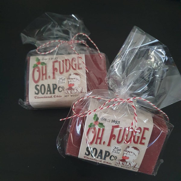 Oh Fudge! Soap Bar WRAP Inspired by Holiday Classic Movie "a Christmas ...