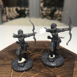 Elf Ranger Lila 3D Printed Tabletop RPG Mini - Etsy