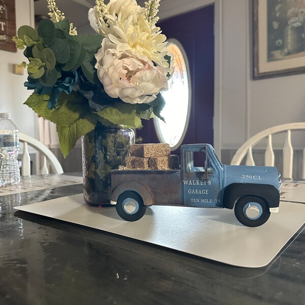 Personalized Rustic Farmhouse Table Top Truck - Wedding Centerpiece or ...
