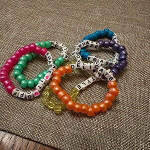 Custom Autism Friendship Bracelets/autism Beaded Bracelets/autism ...