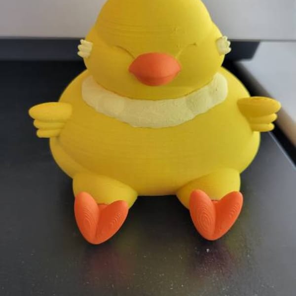 Final Fantasy Chunky Chocobo Custom Figure (color Options Available) - Etsy