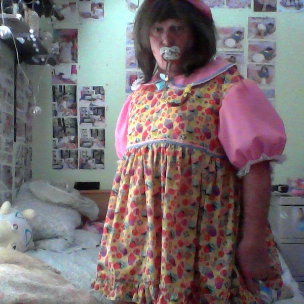 Lock Me up Pull up AB Sissy Satin Waddle Spread Panty Diaper With Lock ...