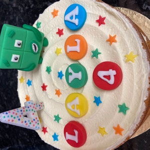 Handmade Edible Number Blocks Numberblocks Cake Topper Decoration ...