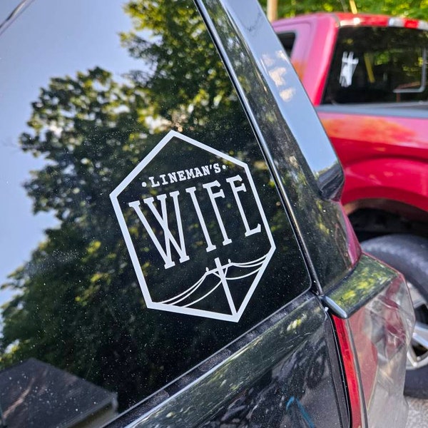 Line Wife Decal | Linewife Decal | Lineman Wife Decal | Journeyman ...