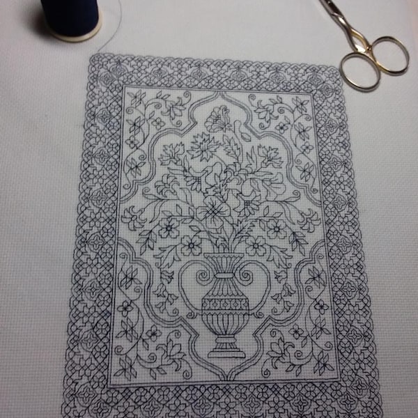 Blackwork Lace 21– Blackwork Pattern, Needlepoint Pattern Digital – PDF, Instant Download - Etsy