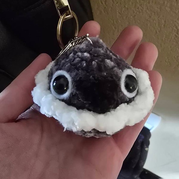Sylus Grumpy Crow Mephisto Keychain | MADE TO ORDER | Plush Crocheted ...
