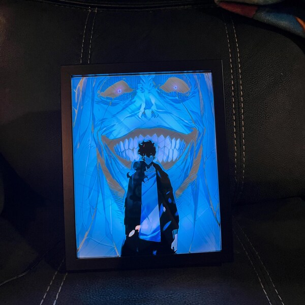 Berserk LED Light Box / LED Art, Home Decor, Wall Art, Anime Night Lamp ...