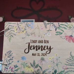 Happy Retirement Guestbook Wooden Retirement Guest Book Photo Album ...