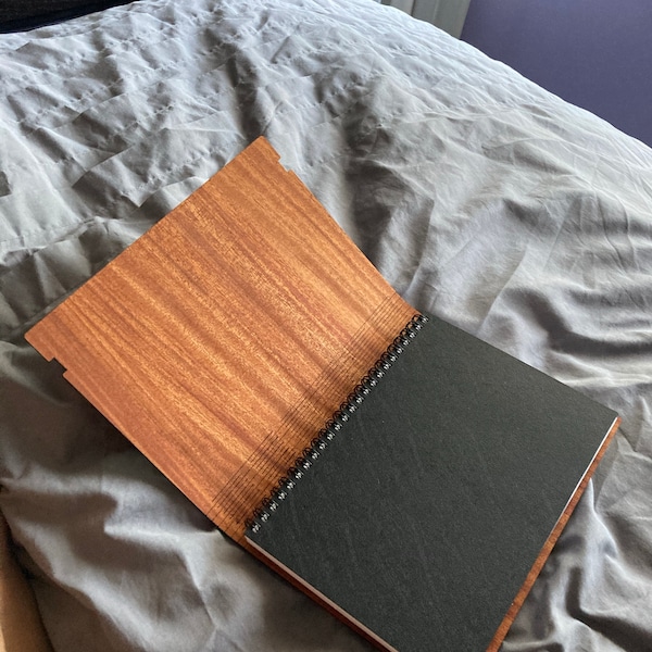 Wooden Notebook Cover Journal Cover Handmade With Personalized ...