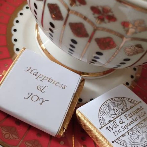 Personalised Happy Birthday Party Favours Chocolate Favours Black ...