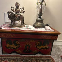 50×50 Cm, Tibetan Thangka Painting, Mandala With Tibetan Mantra "ohm ...