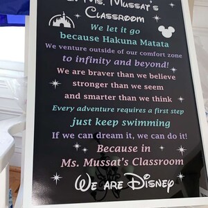 Teacher Gift, Disney Classroom Poster, Teacher Gifts, Teacher Thank You ...