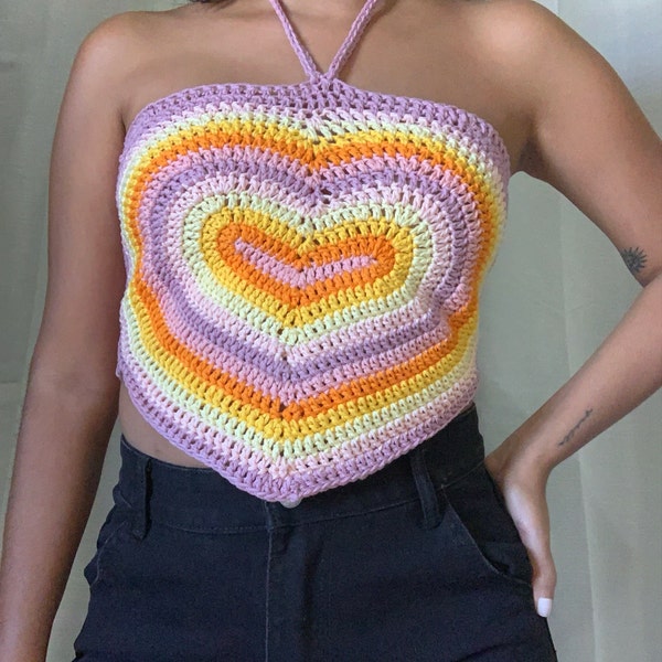 Sweetheart Top Crochet Pattern Original Design! - Etsy