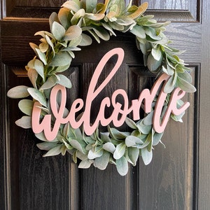 Rustic Welcome Round Reclaimed Wood Sign /welcome Decor | Etsy