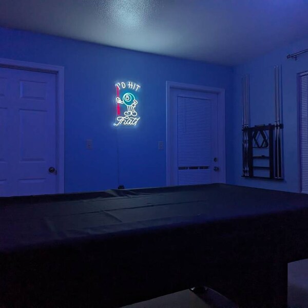 I'd Hit That 8 Ball Billiards Led Sign, Billiard Neon Sign, Billiards ...