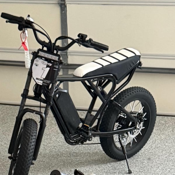 Universal E-bike Custom Number Plate AND Custom Decal for Surron, Super ...